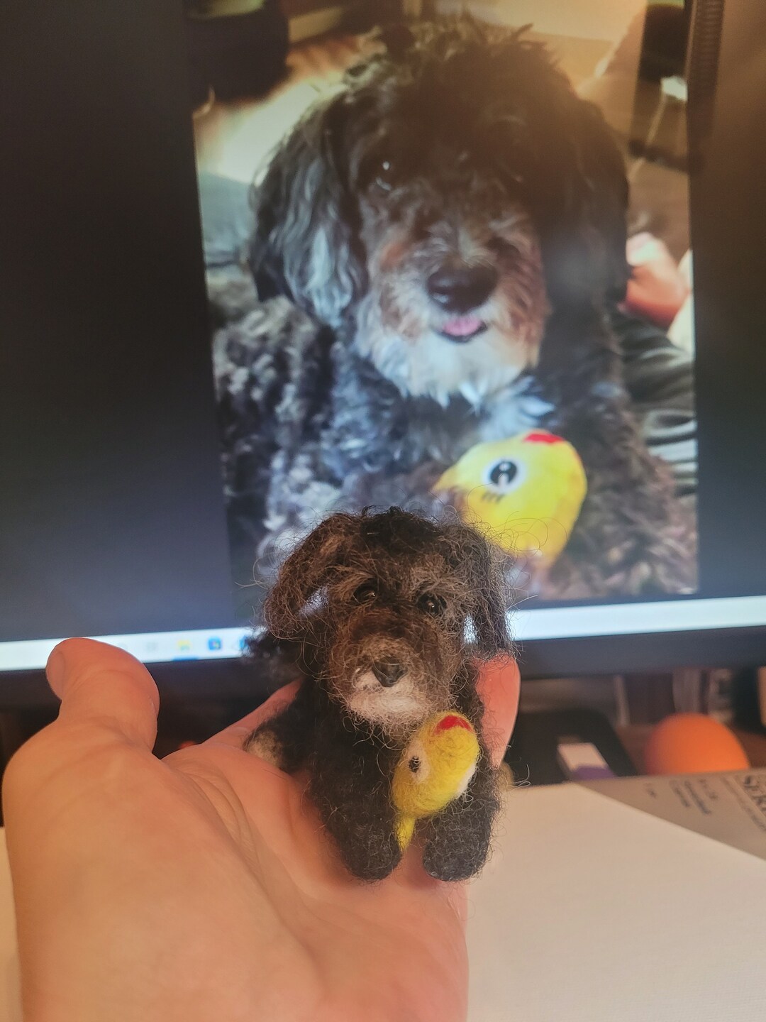 Made to Order - Realistic Replica, Dog Portrait, Needle Felting Animal ...