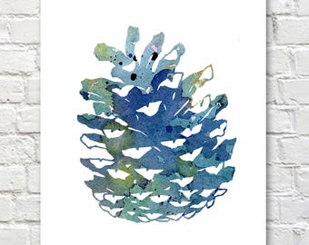 Pine cone art | Etsy