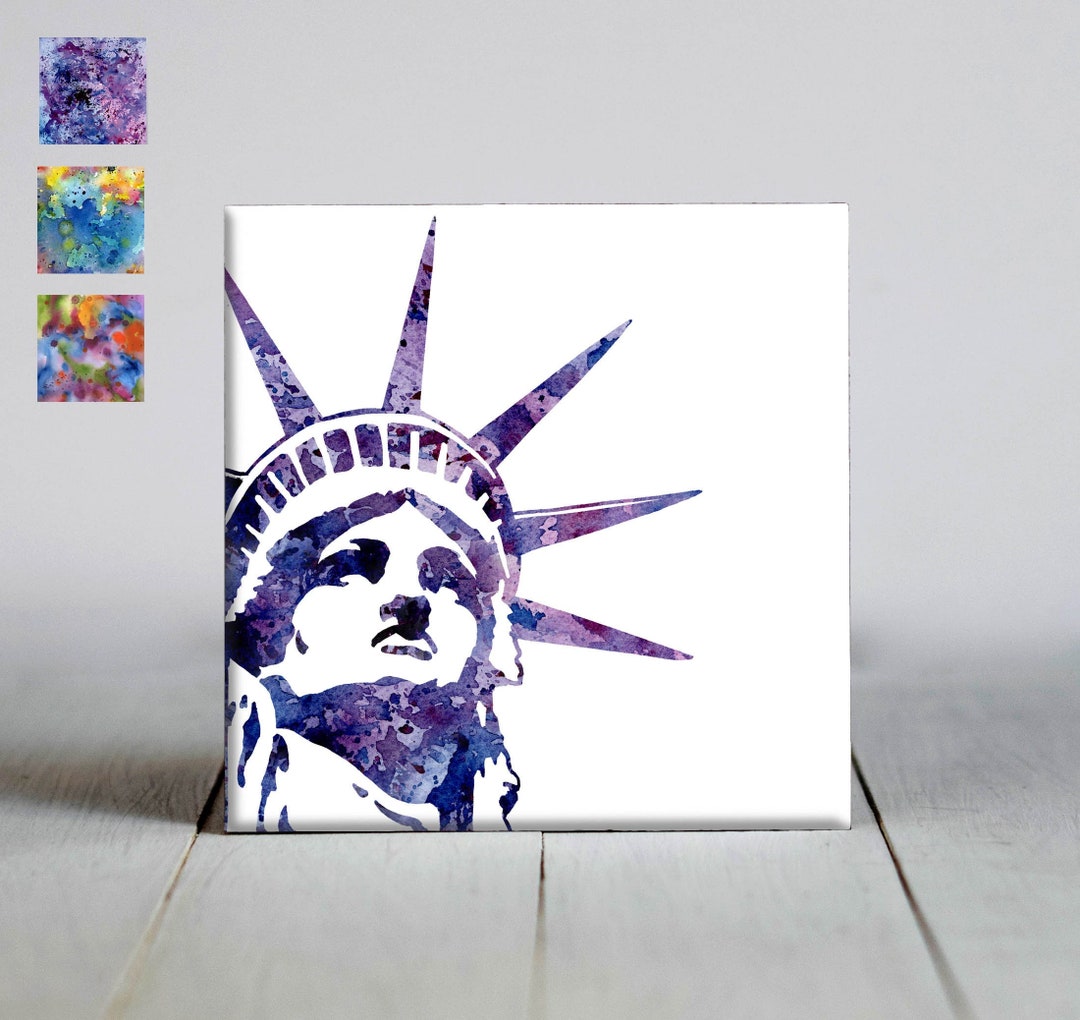 Statue of Liberty Head Ceramic Tile Stature of Liberty Head Decorative ...