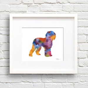 Labradoodle Art Print Abstract Watercolor Painting Wall Decor - Etsy