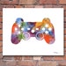 Game Controller Art Print Abstract Watercolor Painting Wall Decor - Etsy