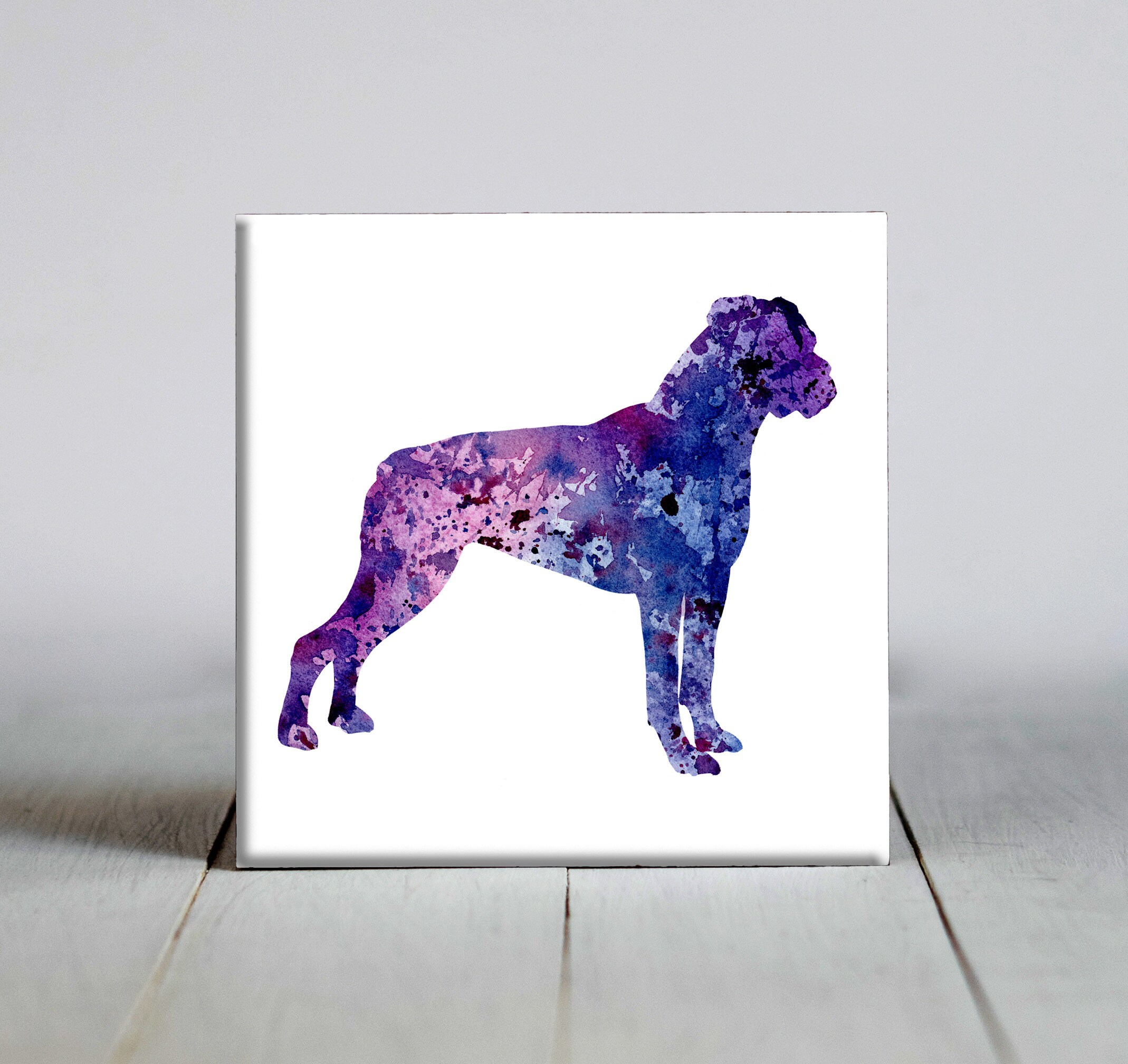 Boxer Ceramic Tile Boxer Decorative Tile Ceramic Tile | Etsy