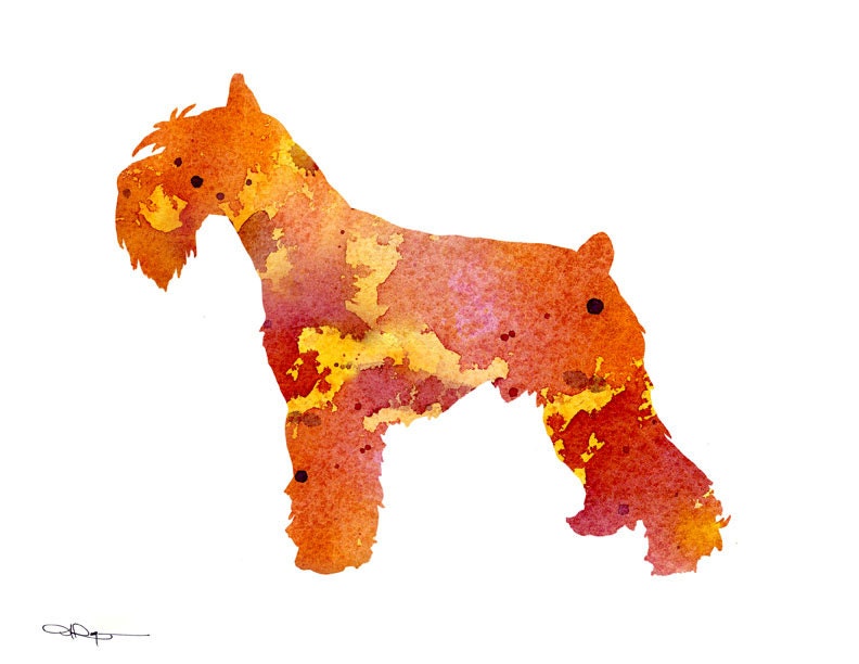 Schnauzer Art Print Abstract Watercolor Painting Wall - Etsy Schnauzer Art Print Abstract Watercolor Painting Wall - Etsy