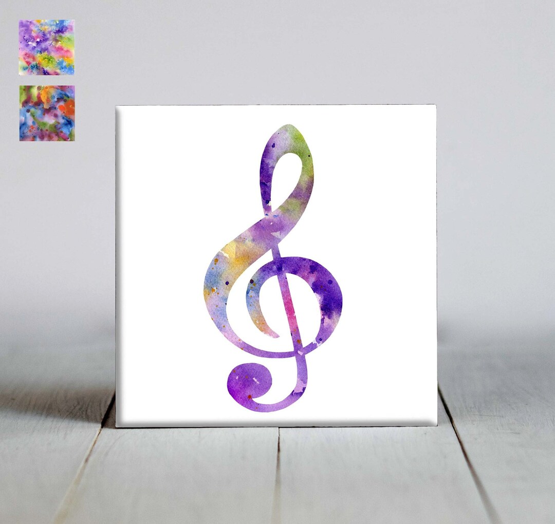 Music Note Ceramic Tile - Music Note Decorative Tile - Ceramic Tile ...