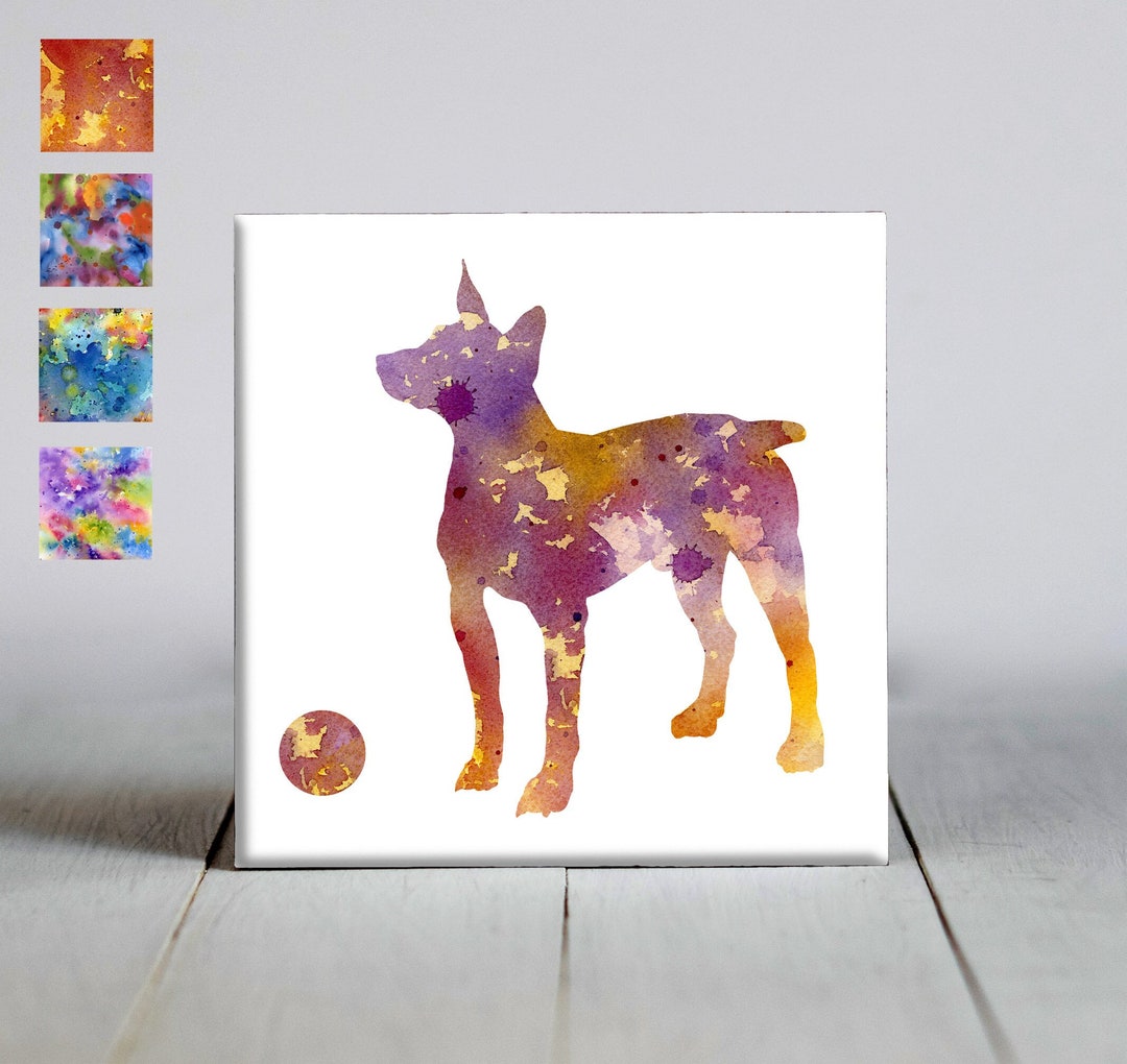 Rat Terrier Ceramic Tile - Rat Terrier Decorative Tile - Ceramic Tile ...