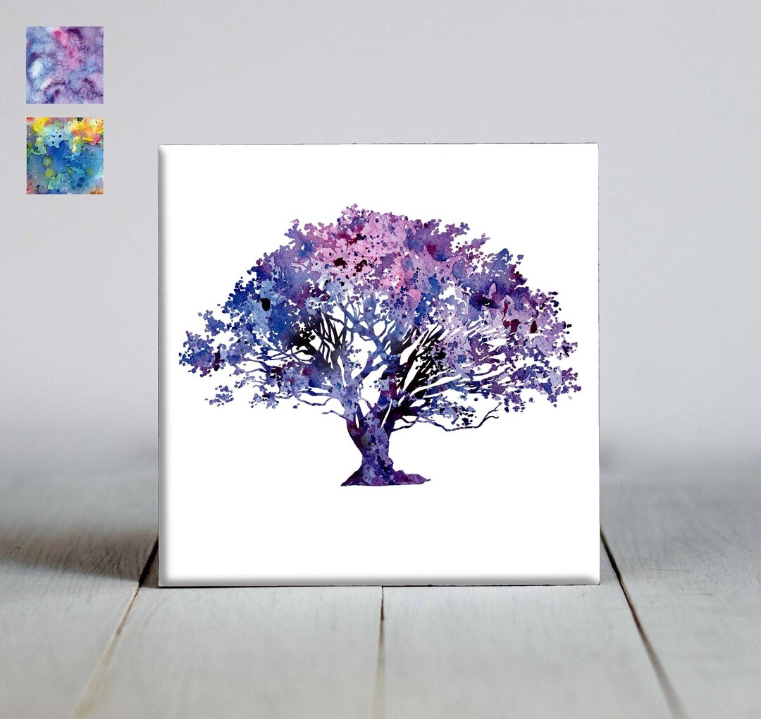 Oak Tree Ceramic Tile - Oak Tree Decorative Tile - Ceramic Tile - Tree ...