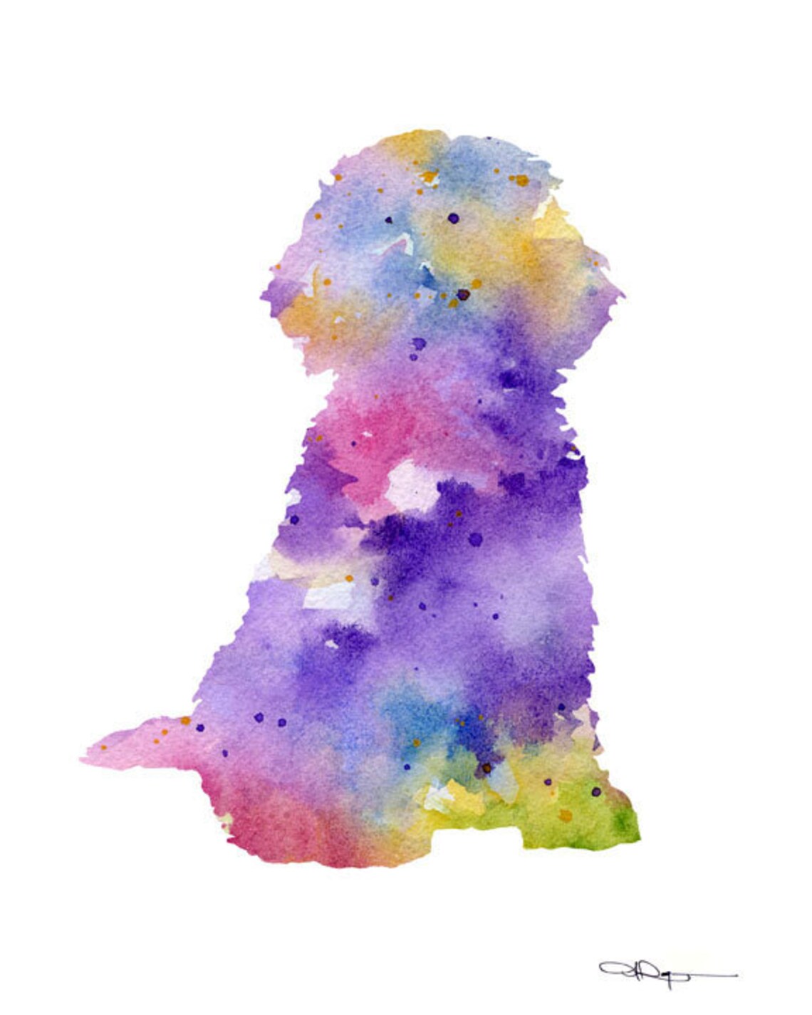 Cockapoo Art Prints Set of 3 Triptic Watercolor Paintings | Etsy