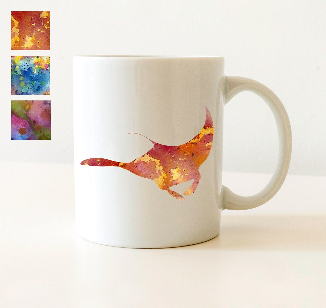 Manta Ray Mug Manta Ray Lover Gift Manta Ray Coffee Mug Unique Manta ...