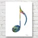 Blue Note Art Print Abstract Watercolor Painting Music Wall Decor - Etsy