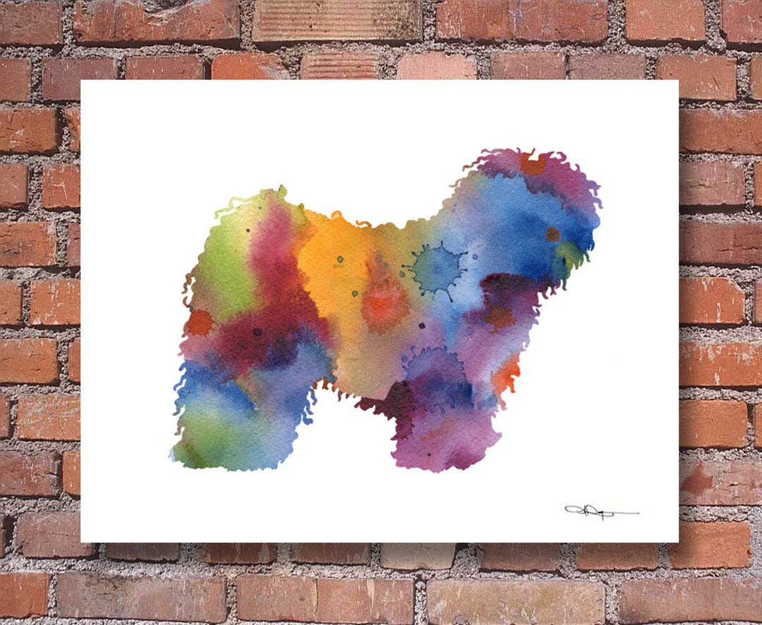 Puli Art Print - Abstract Watercolor Painting - Wall Decor - Etsy