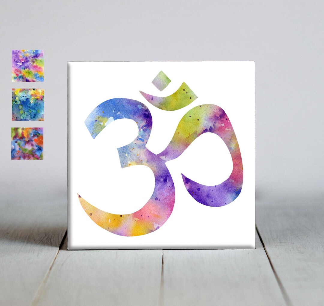 Om Symbol Ceramic Tile Om Symbol Decorative Tile Symbol Art Tile Unique ...