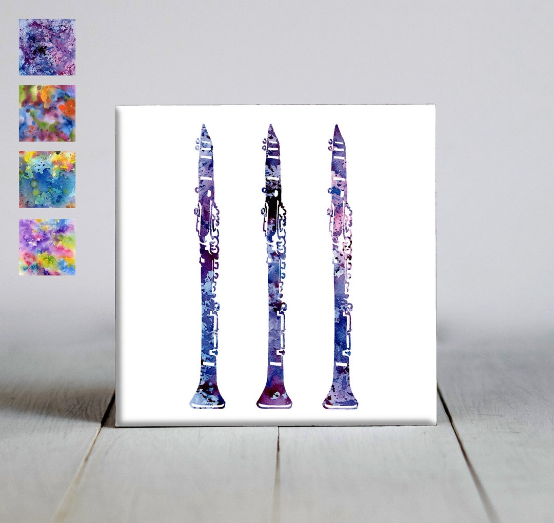 Clarinets Ceramic Tile Clarinets Decorative Tile Ceramic Tile Music ...