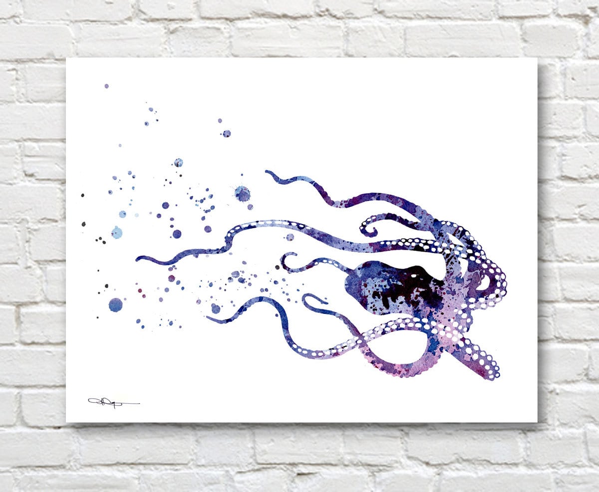 Abstract Octopus Drawing