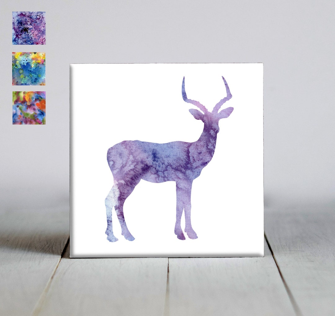 Impala Ceramic Tile Impala Decorative Tile Wildlife Lover Gift Unique ...