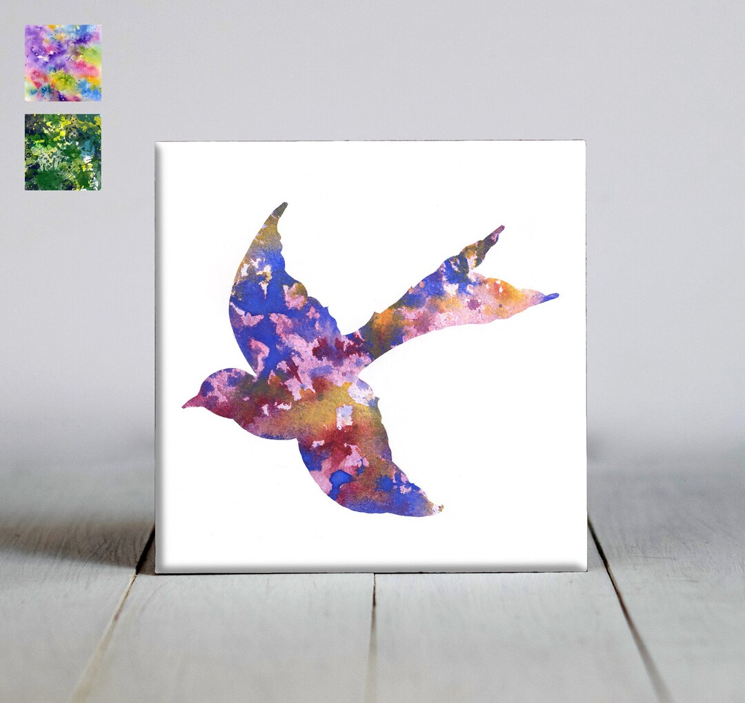 Nightingale Ceramic Tile Bird Decorative Tile Bird Lover Gift Unique ...