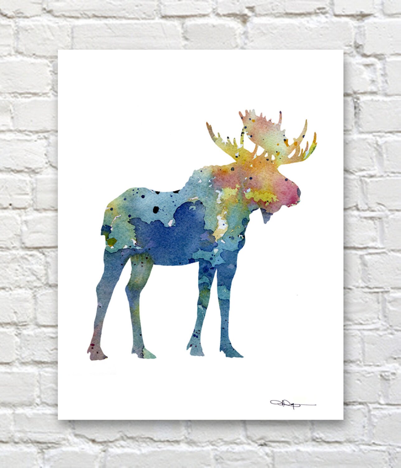Abstract Moose Painting