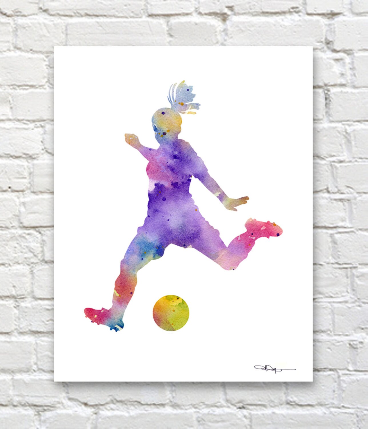Abstract Soccer Paintings