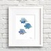 Tropical Fish Art Print Abstract Watercolor Painting Wall - Etsy