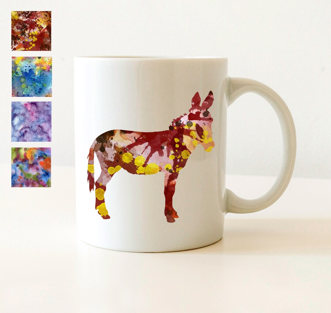 Donkey Mug - Donkey Gift - Donkey Lover Gift - Donkey Coffee Mug ...