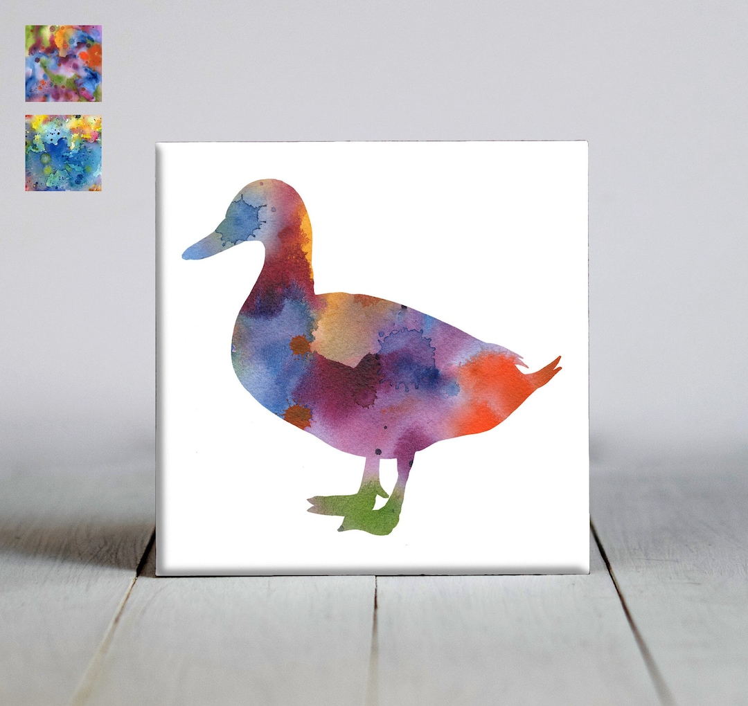 Duck Ceramic Tile - Duck Decorative Tile - Duck Lover Gift- Unique Bird ...