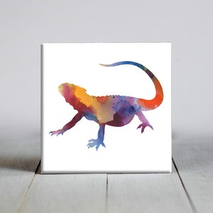 Bearded Dragon Ceramic Tile Bearded Dragon Decorative Tile Ceramic Tile ...