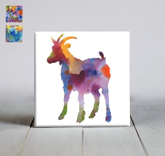 Goat Ceramic Tile Goat Decorative Tile Goat Lover Gift | Etsy
