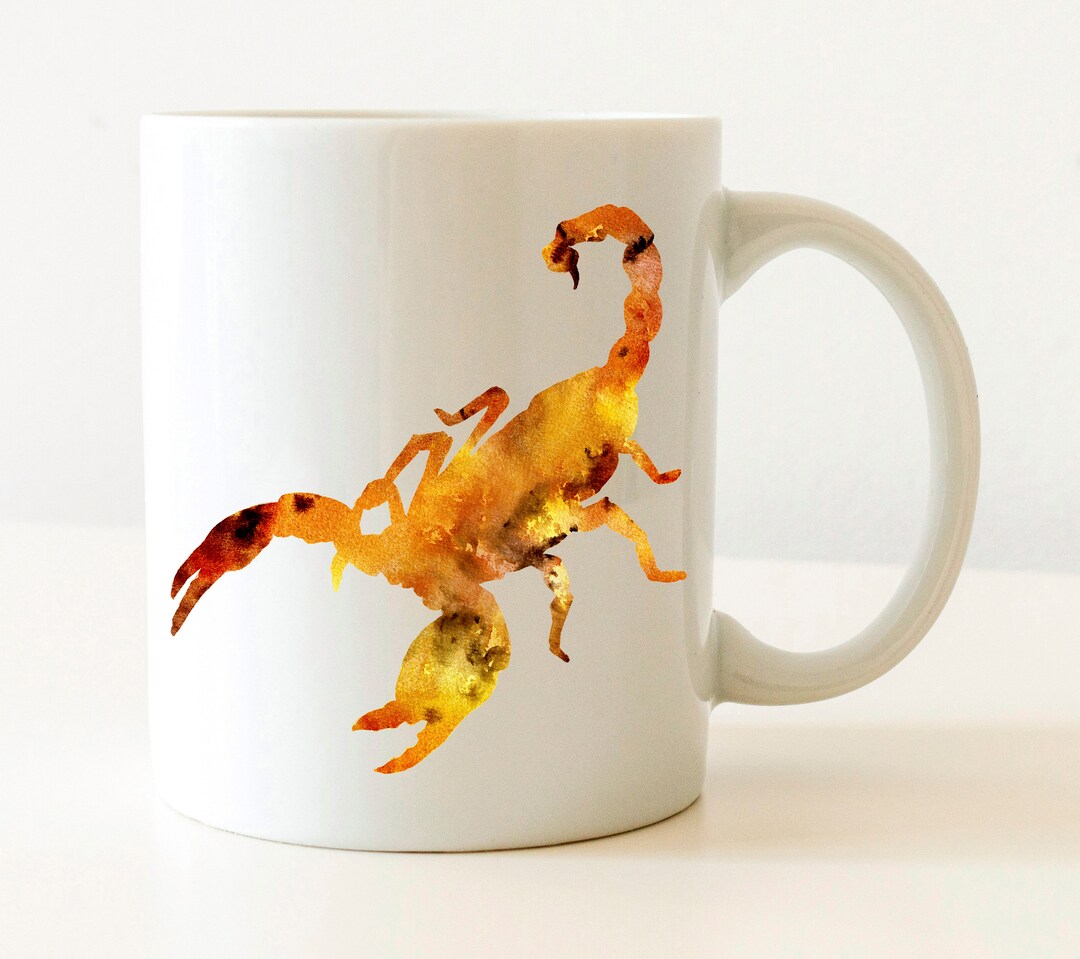 Scorpion Mug - Scorpion Gift - Colorful Scorpion Watercolor Animal Art ...