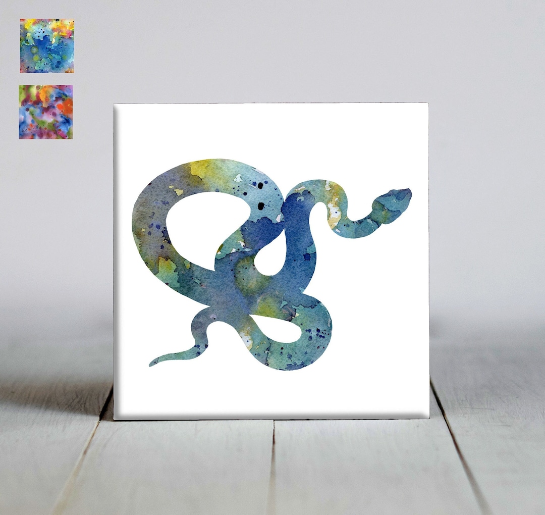 Snake Ceramic Tile - Snake Decorative Tile - Ceramic Tile - Reptile ...
