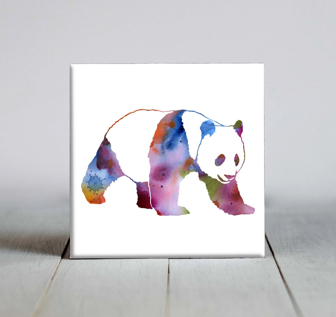 Panda Bear Ceramic Tile Panda Bear Decorative Tile Ceramic Tile Animal ...