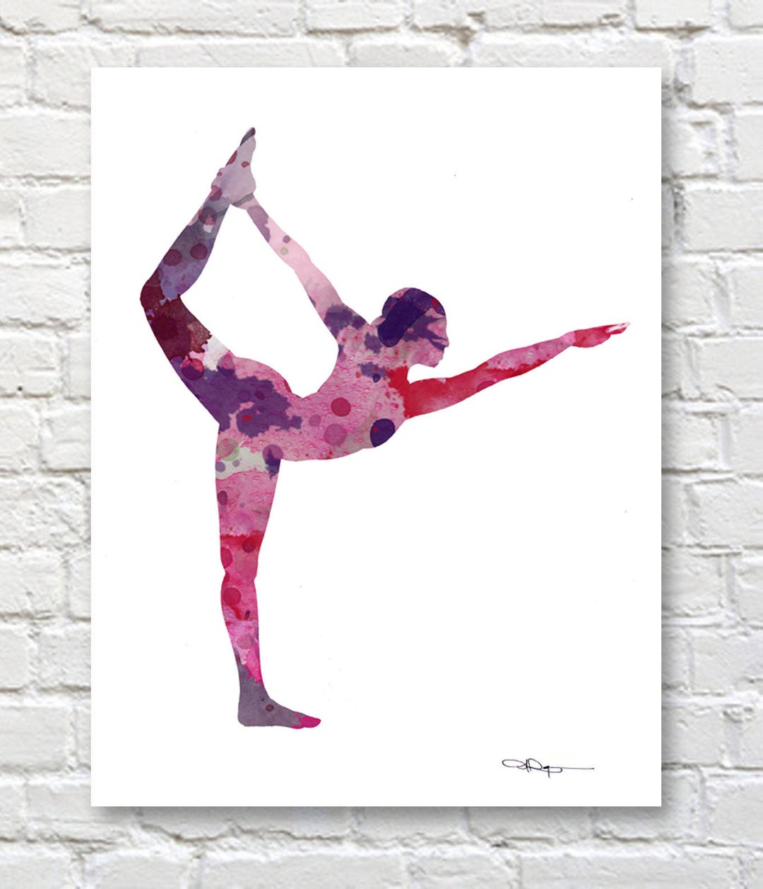 Yoga Art Print Watercolor Painting Wall Decor - Etsy