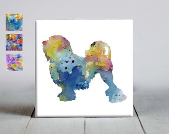 Chocolate Lab Puppy Ceramic Tile Chocolate Labrador Decorative Tile Dog ...