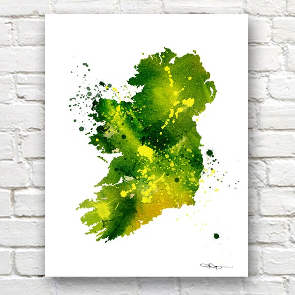 Ireland Map Art - Etsy