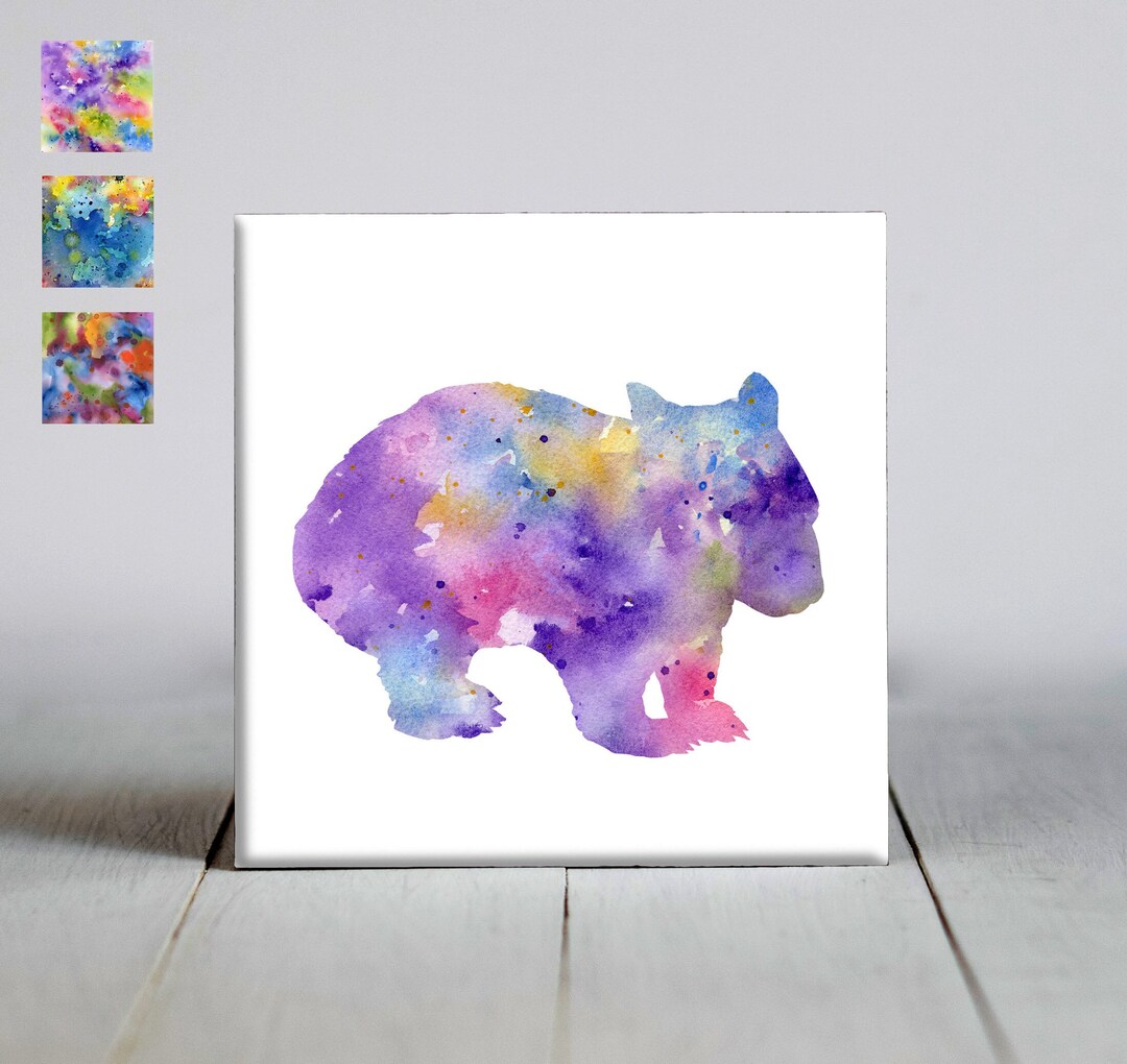 Wombat Ceramic Tile Wombat Decorative Tile Ceramic Tile Animal Lover ...