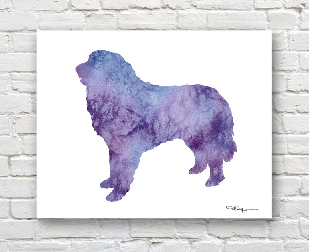 Great Pyrenees Art Print Abstract Watercolor Painting Dog Wall Decor - Etsy