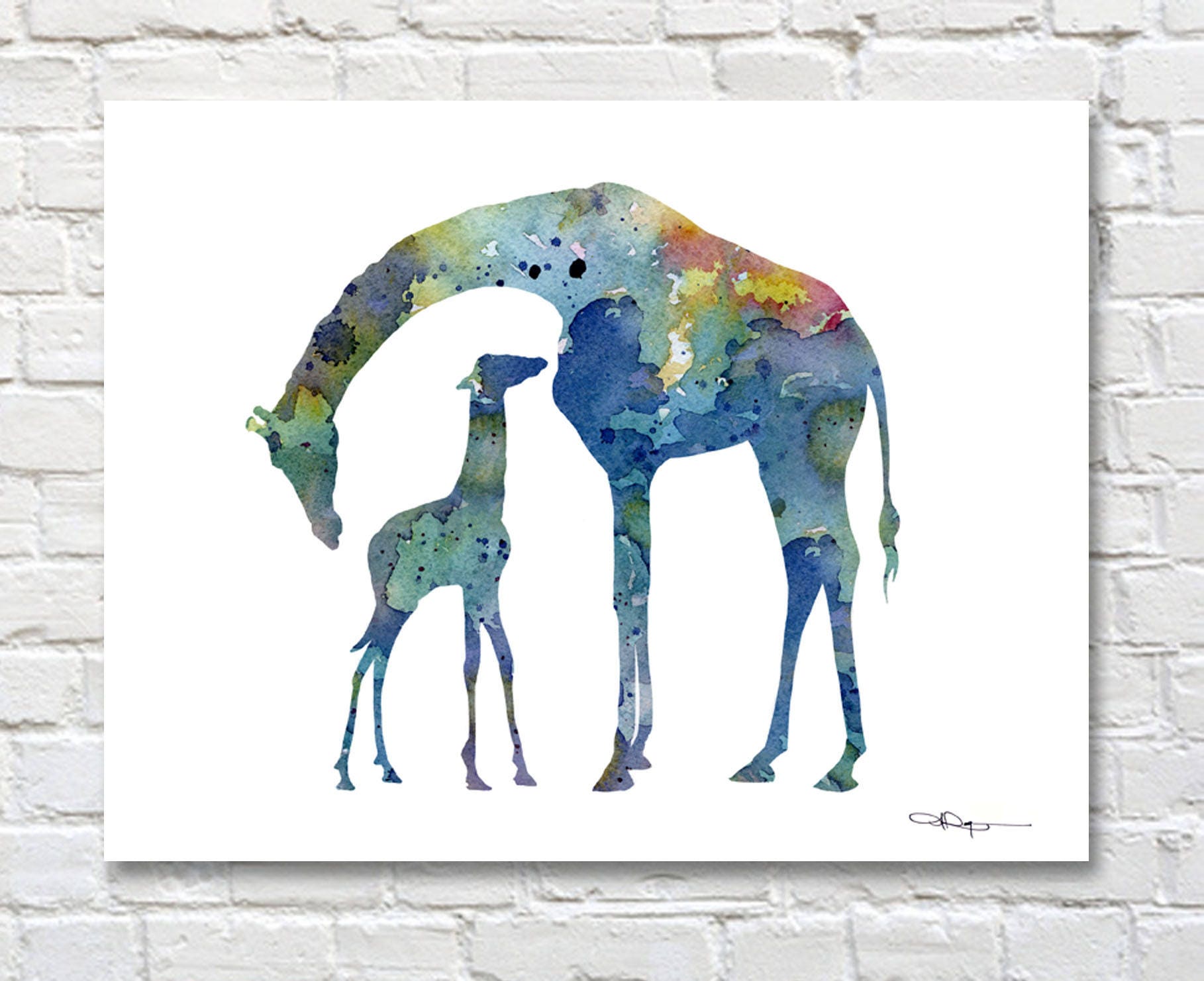 Giraffe Abstract Art