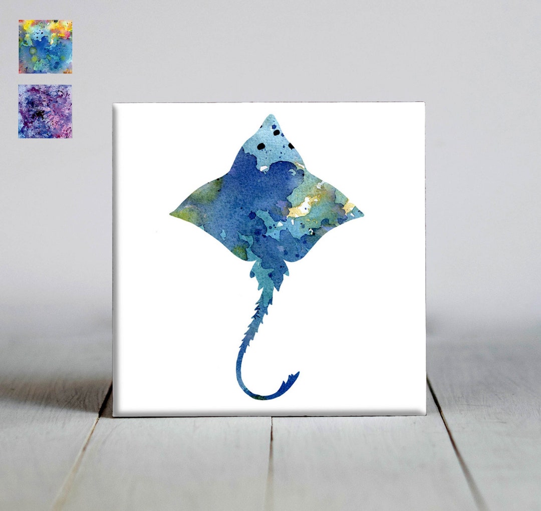 Stingray Ceramic Tile - Stingray Decorative Tile - Sea Animal Lover ...