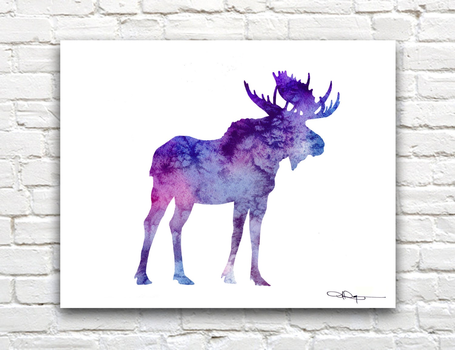 Abstract Moose Painting