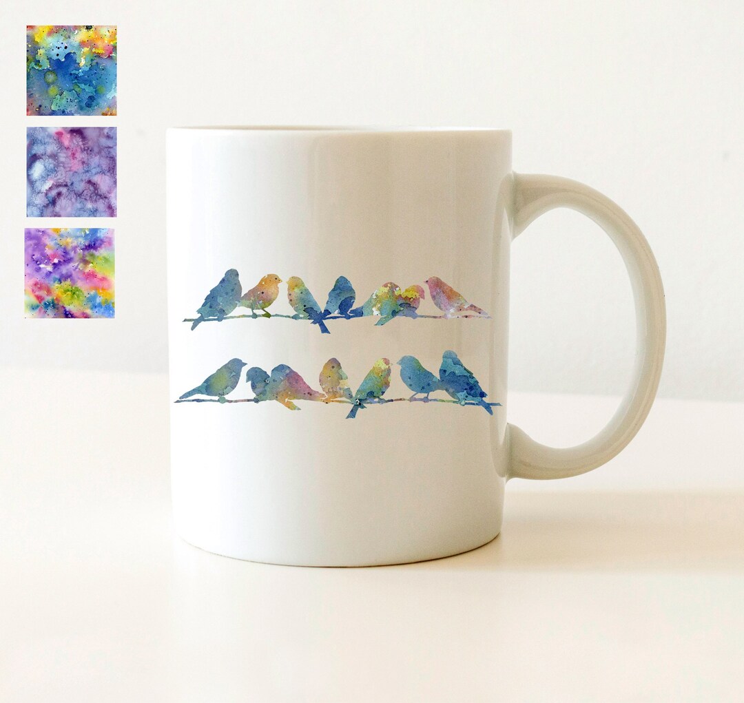 Finches Mug Bird Lover Gift Bird Coffee Mug Unique Bird Gifts - Etsy