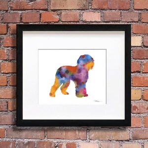 Labradoodle Art Print Abstract Watercolor Painting Wall Decor - Etsy