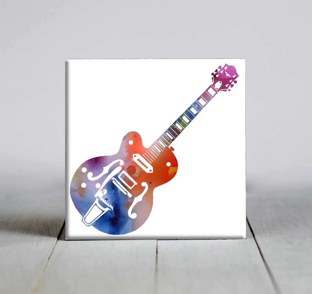 Electric Guitar Ceramic Tile Electric Guitar Decorative Tile Ceramic ...
