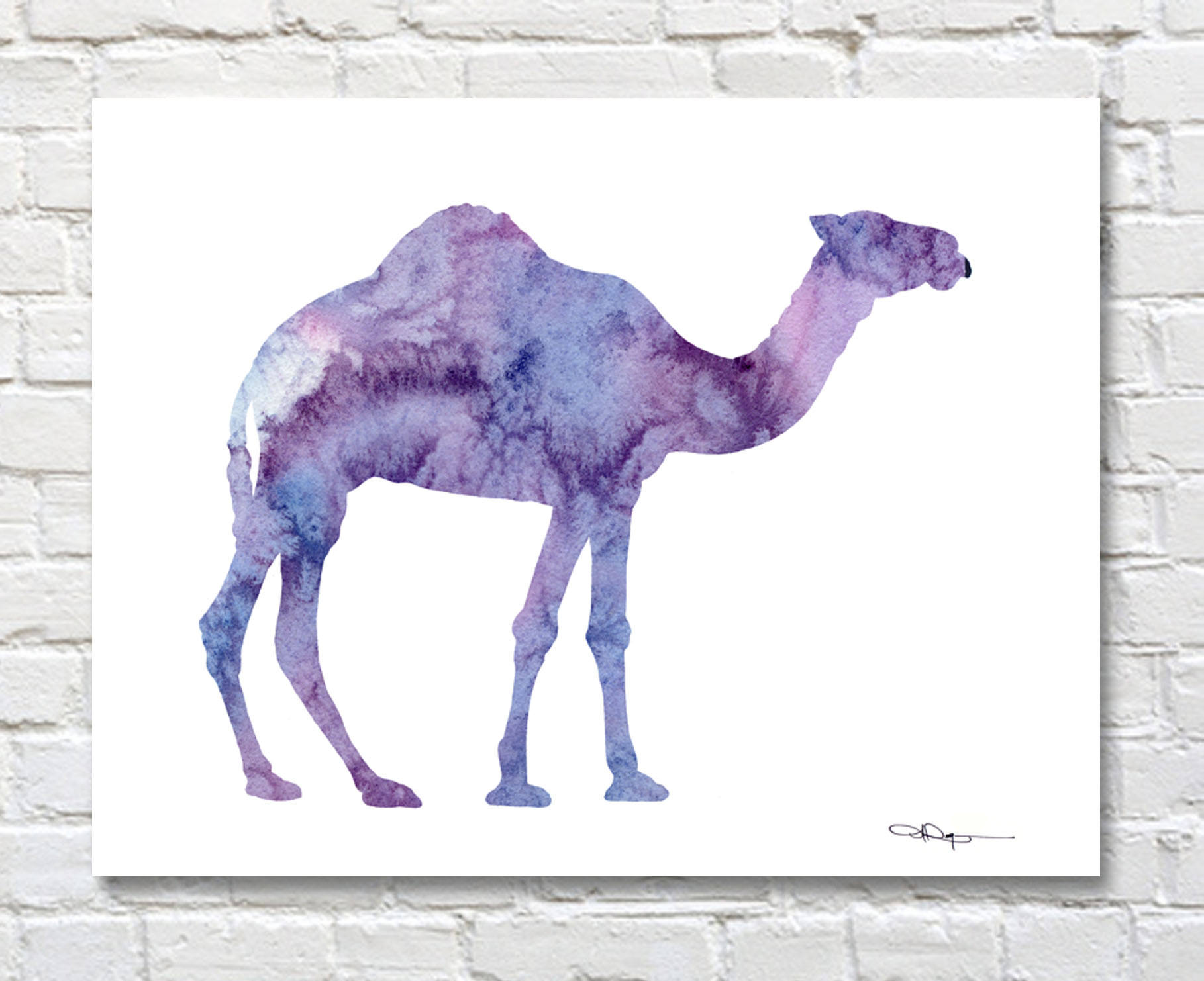 Camel Art Print Abstract Watercolor Painting Wall Decor - Etsy Israel