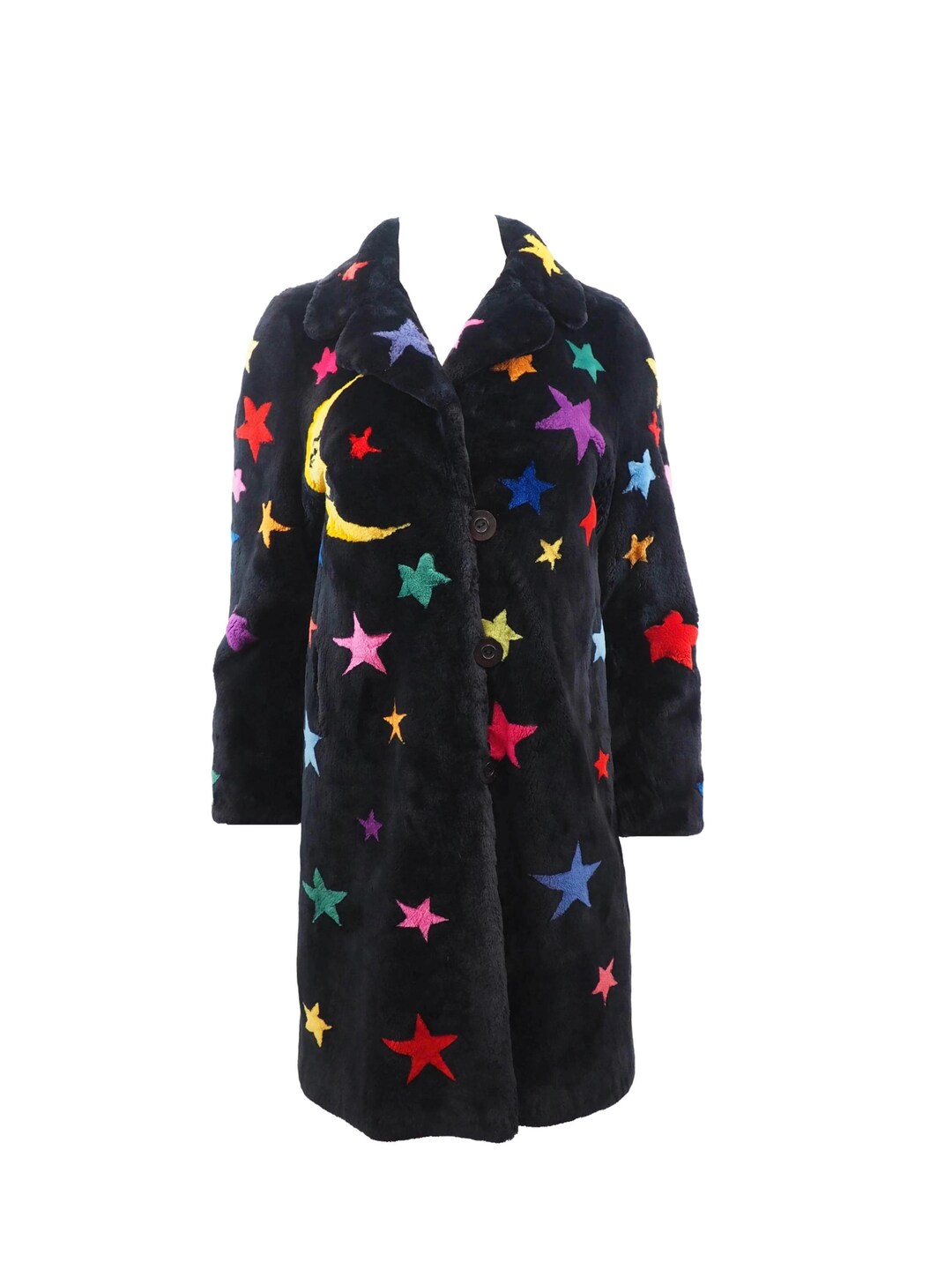 Zuki Beaver Coat With Stars - Etsy