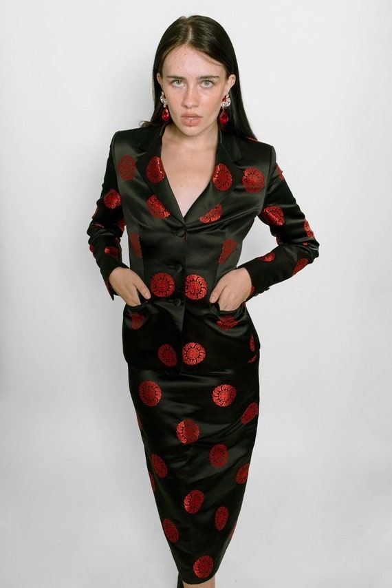 Susan Becker Chinoiserie Skirt Suit - Gem