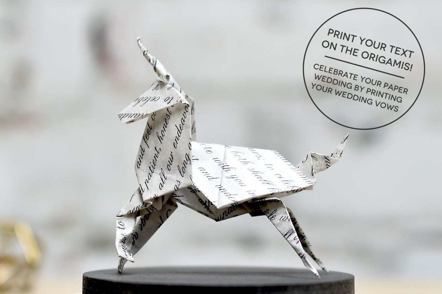 Sculpture Origami Unicorn. Blade Runner. Paper Anniversary - Etsy UK