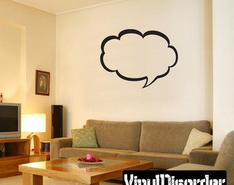 Conversation Bubble Vinyl Wall Decal Or Car Sticker Mv014ET | Etsy