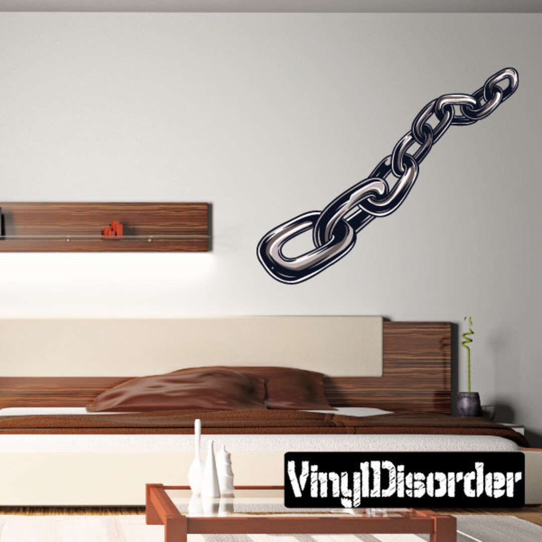 Symbol Chain Wall Decal - Wall Fabric - Vinyl Decal - Removable and ...
