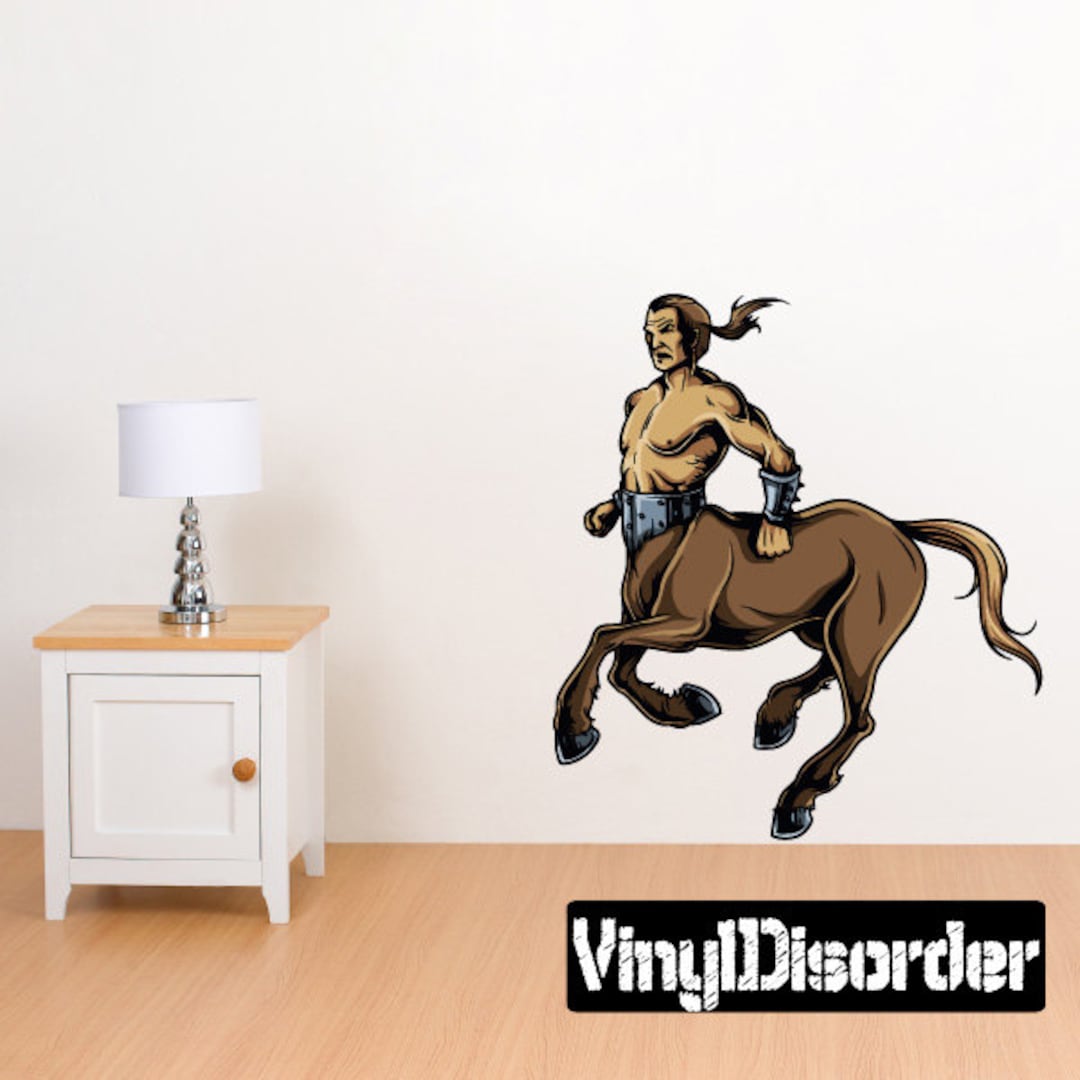 Mythical Creature Centaur Wall Decal - Wall Fabric - Vinyl Decal ...