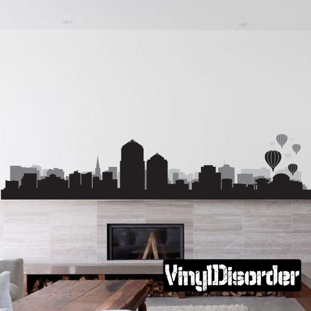 Albuquerque NM Skyline Vinyl Wall Decal or Car Sticker SS085ET - Etsy