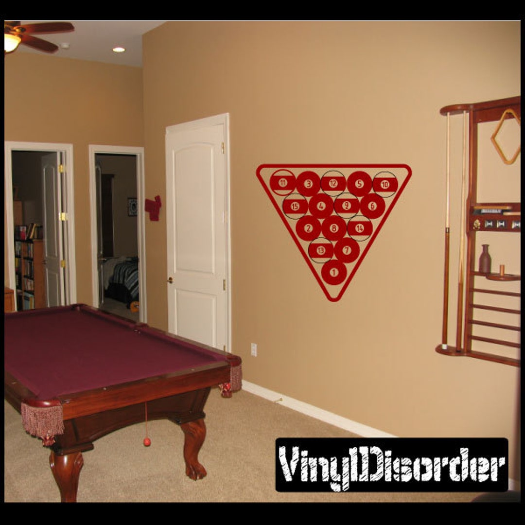 Billiard Vinyl Wall Decal or Car Sticker - Billiardsal001et - Etsy