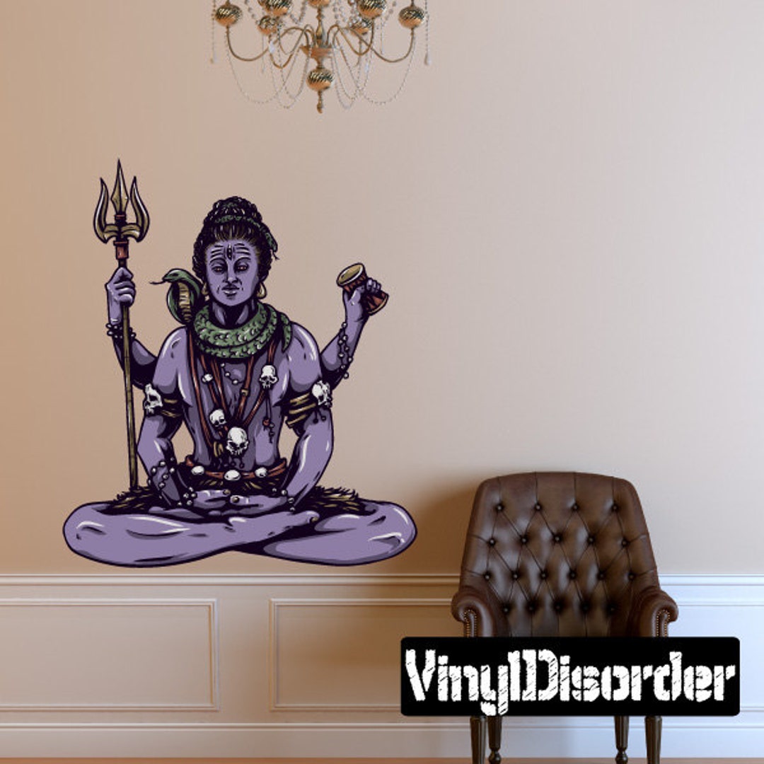 Mythical Creature Shiva Wall Decal - Wall Fabric - Vinyl Decal ...